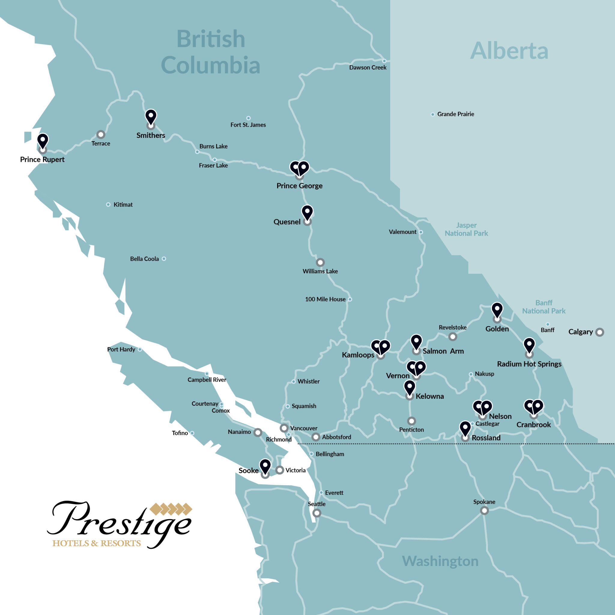 Prestige Locations - Prestige Hotels & Resorts